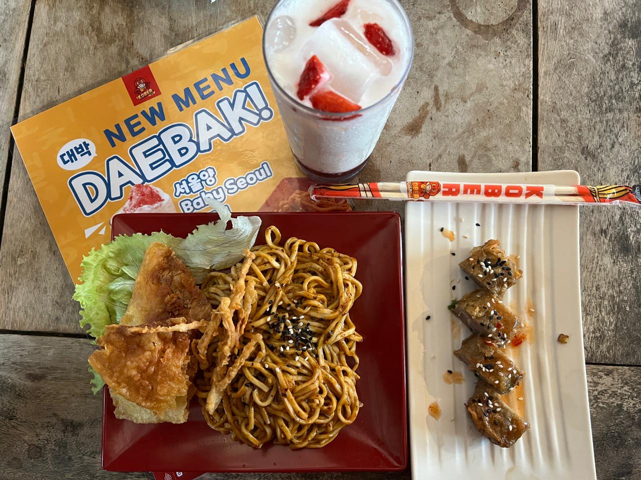 Mencoba Daebak Menu Baru di Kober Mie Bedugul Bali