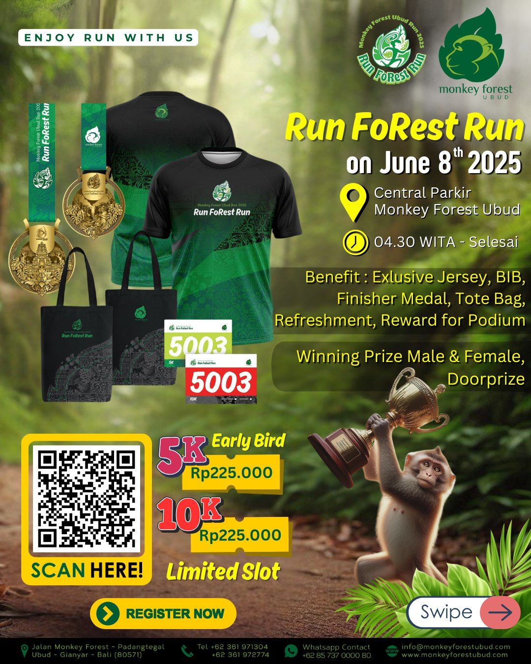 Monkey Forest Ubud Run 2025: Lari di Tengah Keindahan Alam yang ...