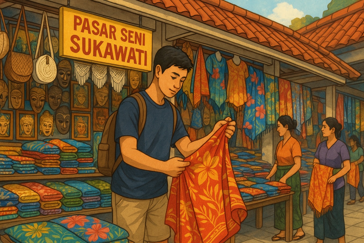 Pasar Seni Sukawati: Destinasi Belanja dan Wisata Budaya Penuh Warna di ...